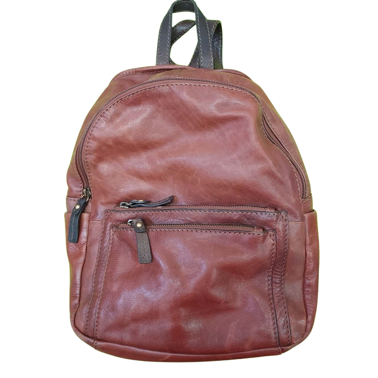 COLORADO Backpack Leather Brown Cowhide Pack Handbag Everyday Carry ...