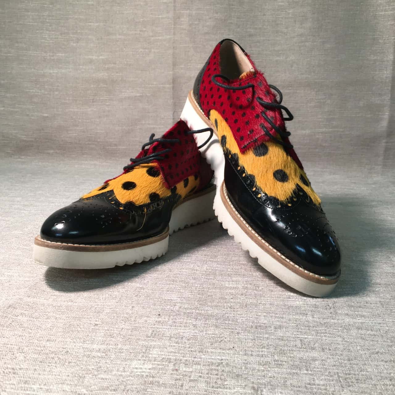 Habbot Studios Leather Lace Up Shoes Size 40 RRP $485 Made in Italy(s)