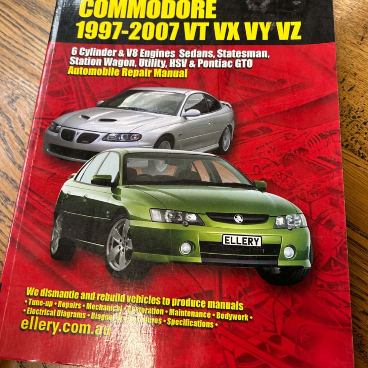 Max Ellery commodore 1997-2007 vt vx vy vz(s)