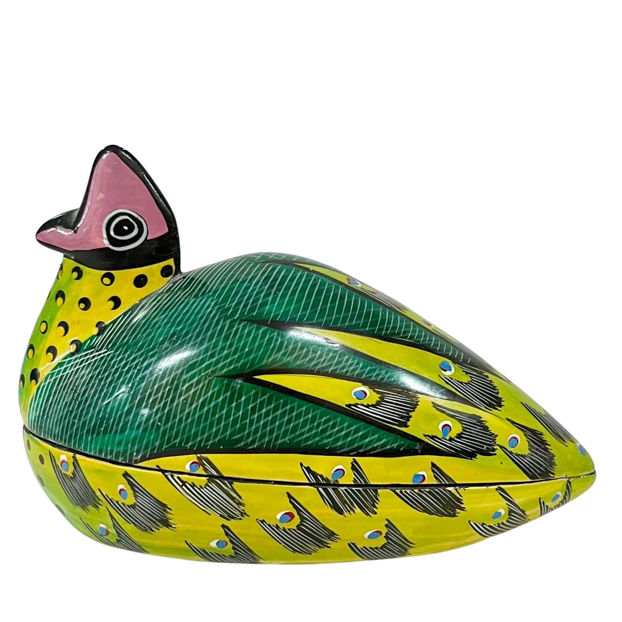 Stone Bird Lidded Container 18cm Length