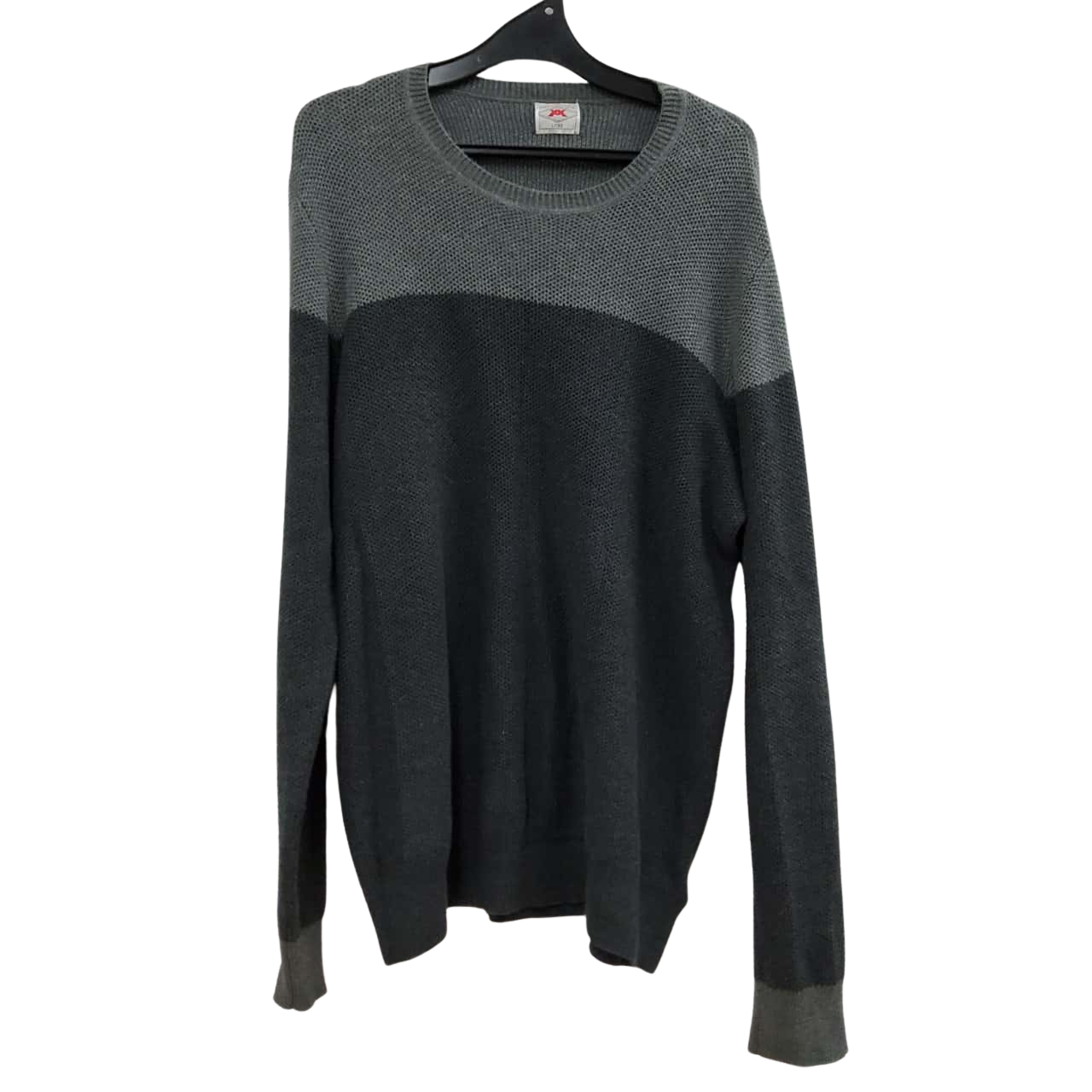 Maxx Mens Size L Wool Crew Neck Black / Grey