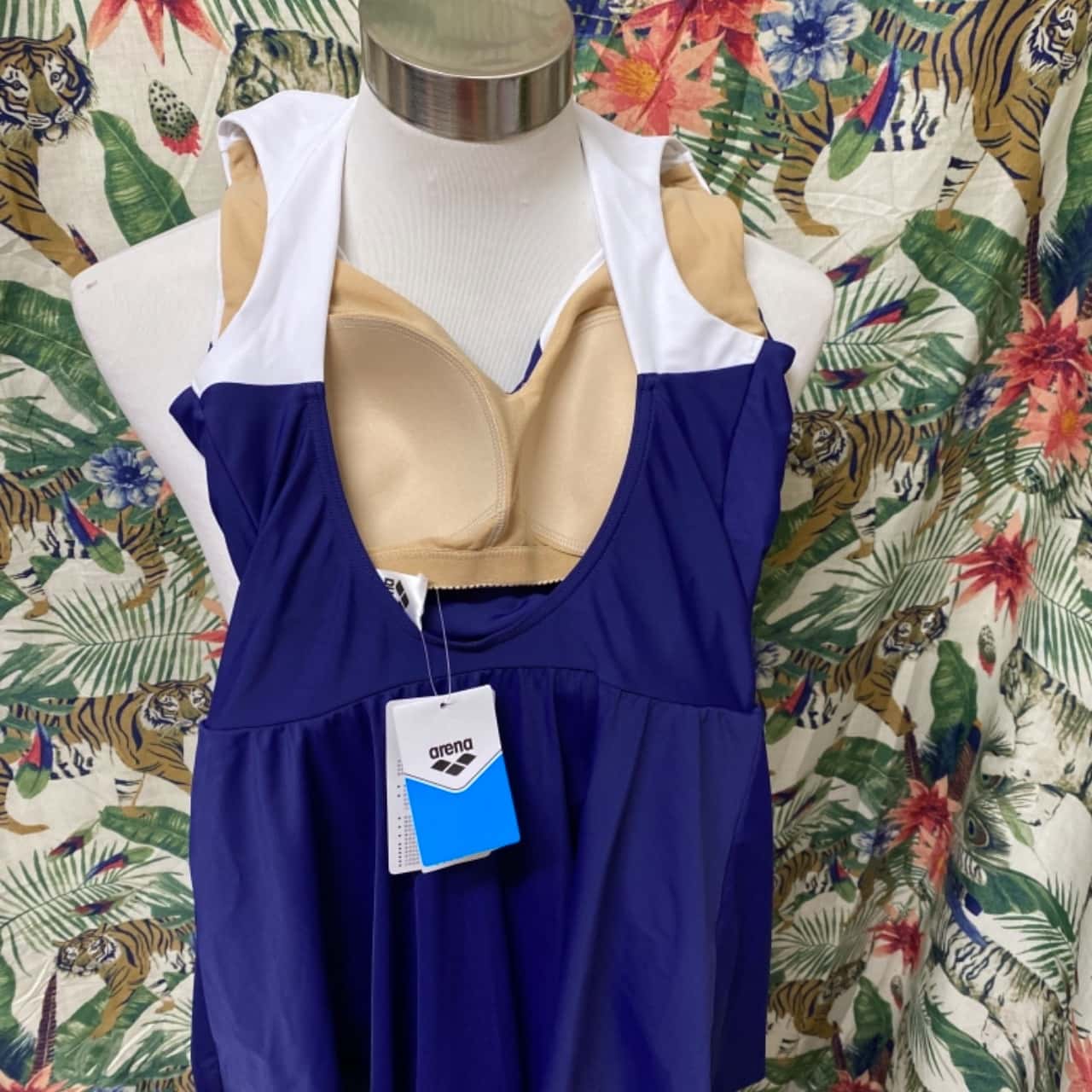 arena Womens swimware Size L Navy Blue / White (s)