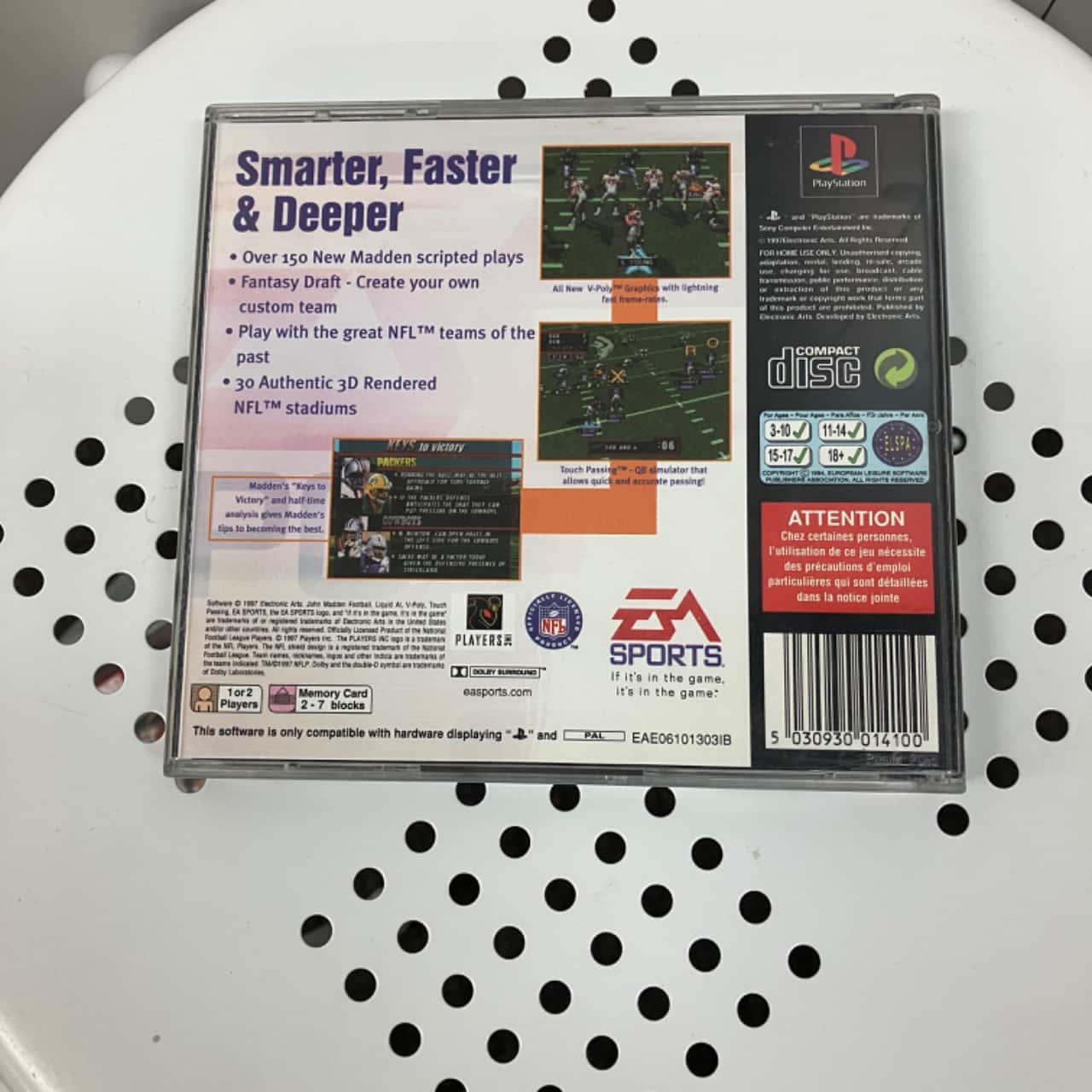 Vintage PlayStation 1 NFL Madden ‘98