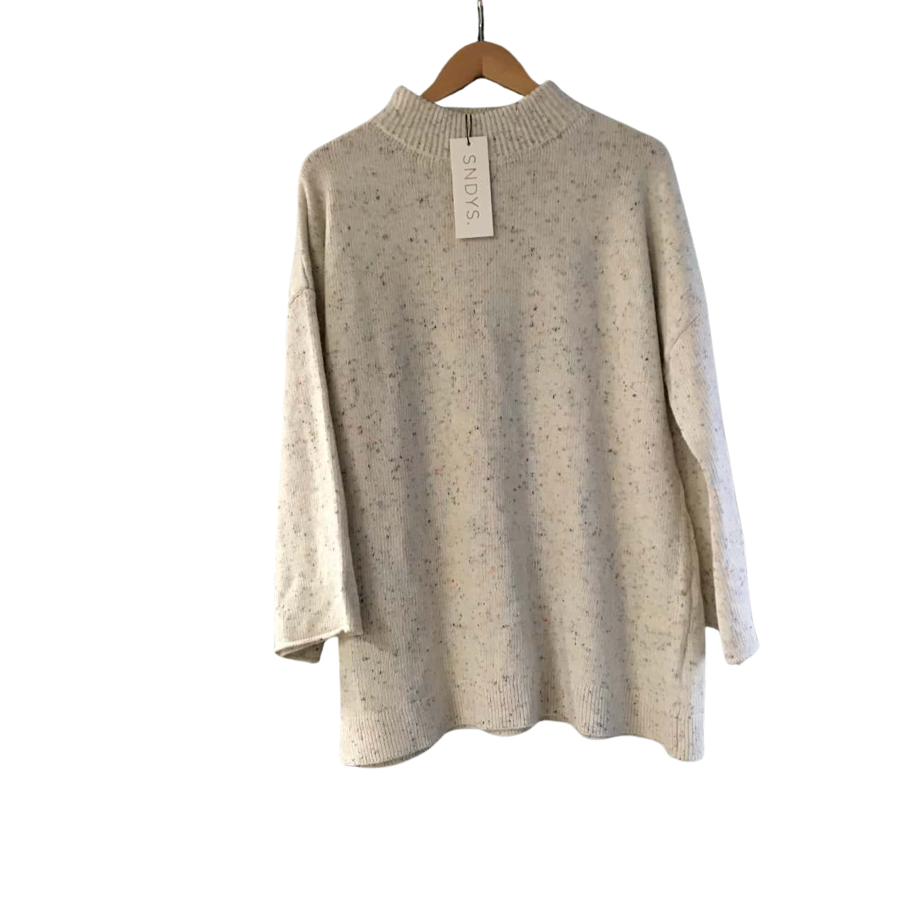 SNDYS Womens Size S Jumpers Off White / Pattern (s)