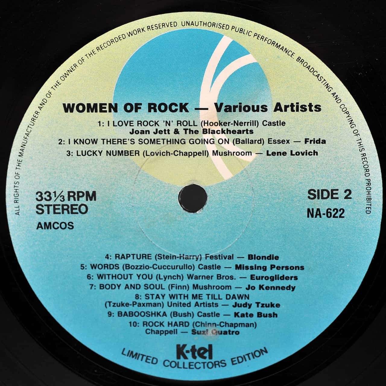 12" Vinyl Record - Women Of Rock - Various Artists - Released 1983 Rock ...