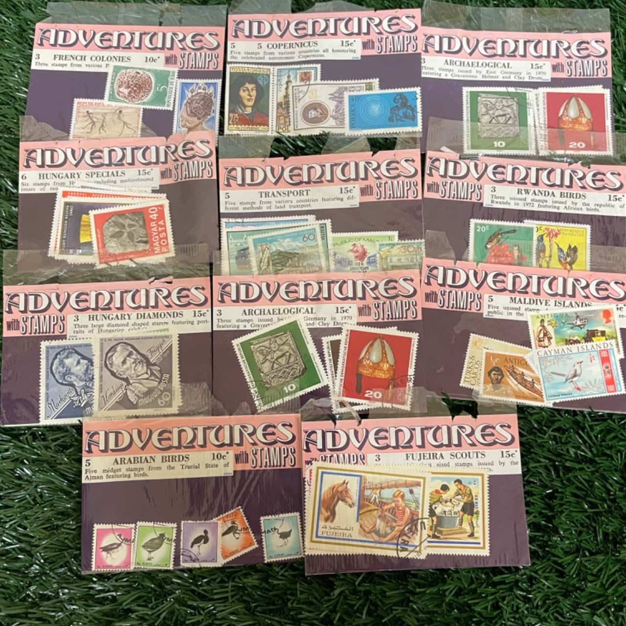 Bulk Lot of Vintage Adventures With Stamps Packets(s)