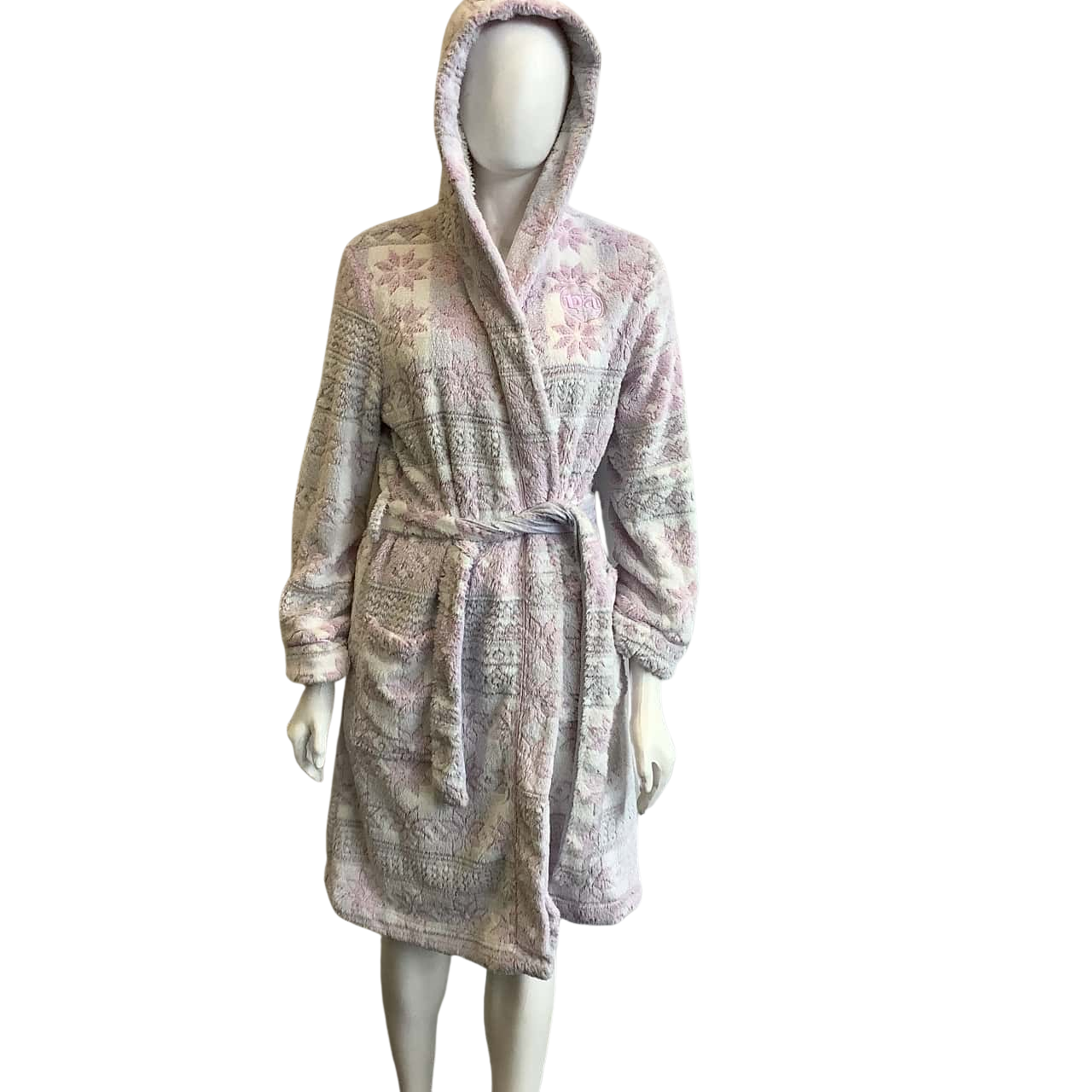 Peter Alexander Women's Size S Hooded Dressing Gown Snow Flakes (s ...
