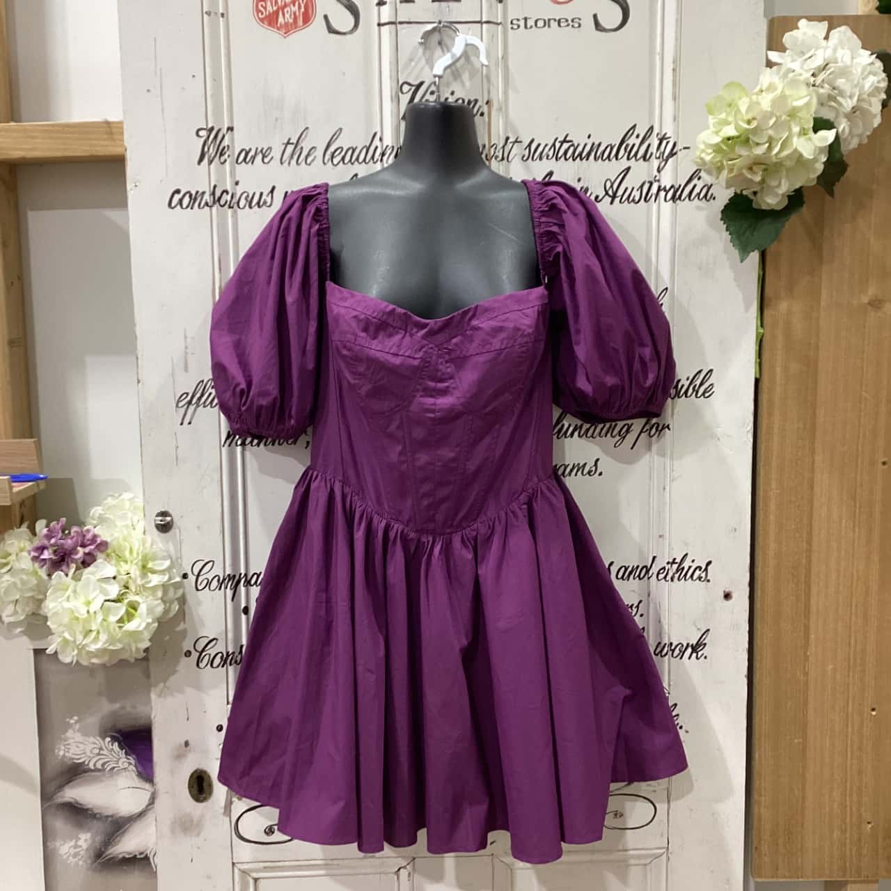 Showpo Brand! THE SOUZA MINI DRESS-FIT AND FLARE BALLOON SHORT SLEEVE ...