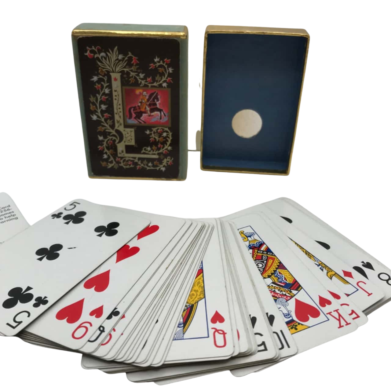 Vintage Congress Playing Cards Complete Quirky in Flocked Packet Gold ...