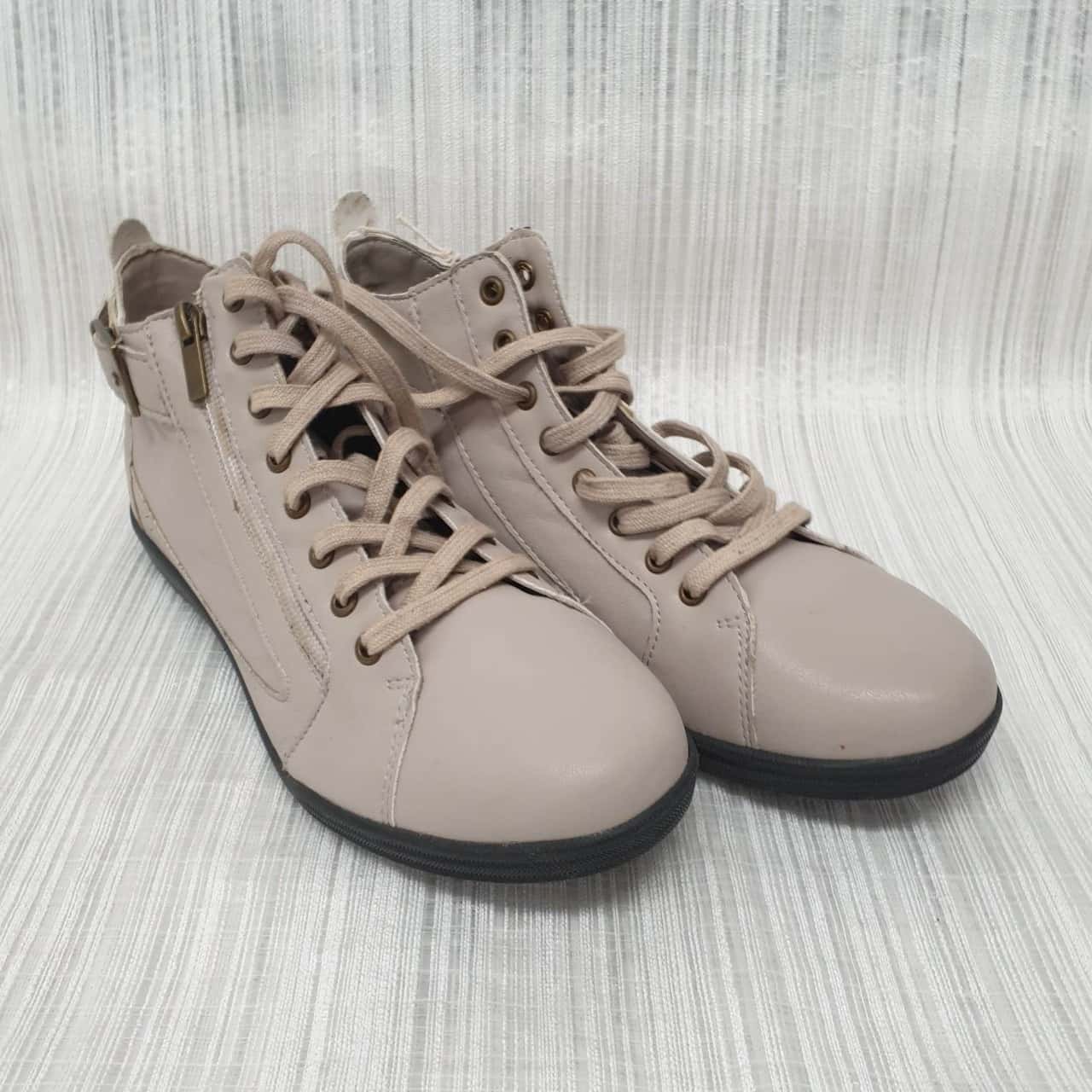 Rivers Riversoft Cute Ankle Buckle / Zip Side Ankle Boot Mink Beige ...