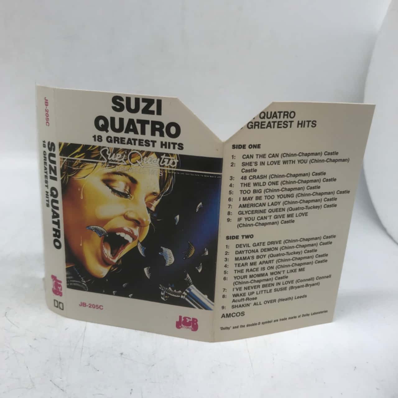 Vintage Suzi Quatro 18 Greatest Hits Cassette