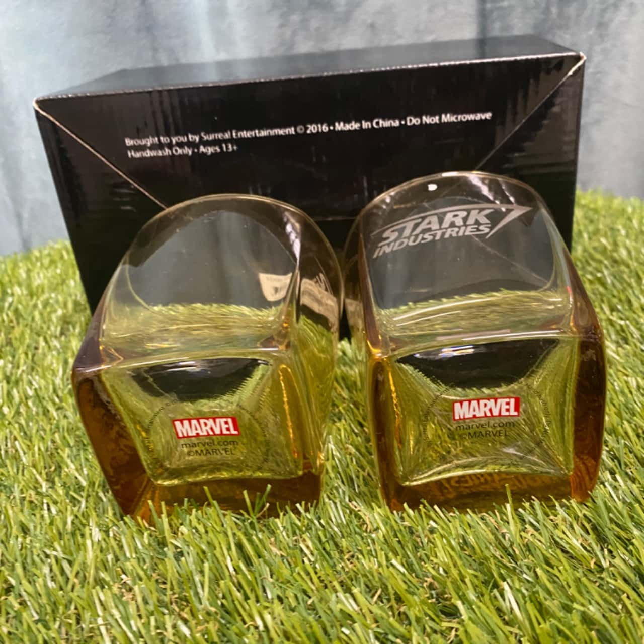 Marvel/disney -Stark Industries two Drinking glass(s)