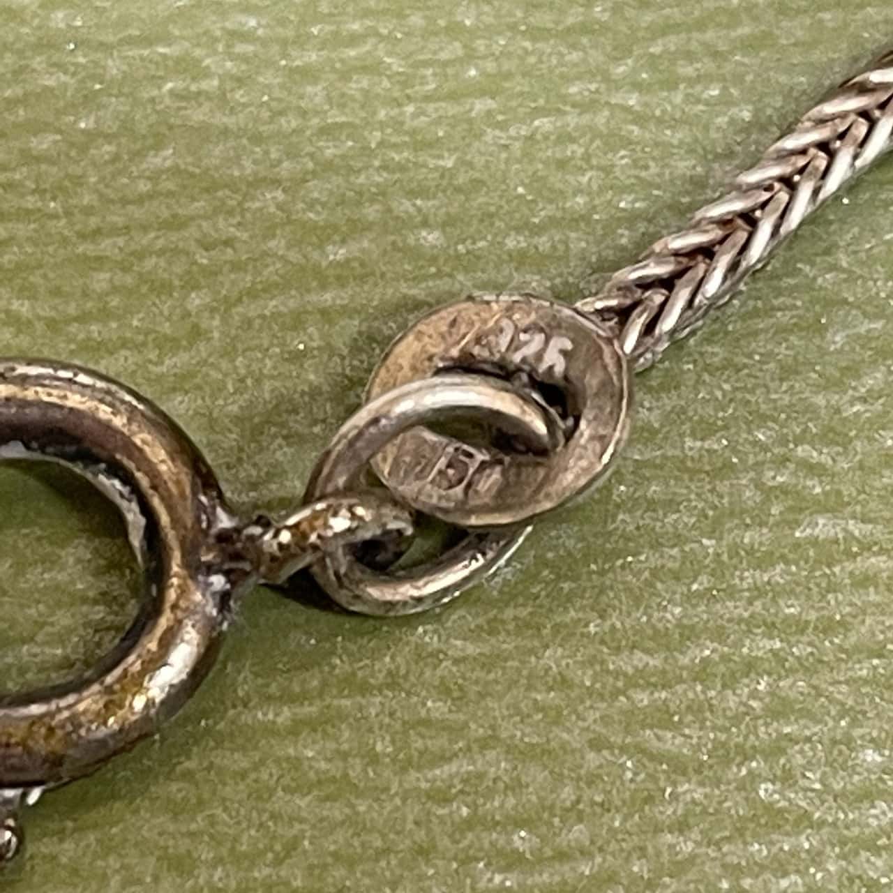 Women's Silver (925) Chain and German Sterling Pendent with letter "N" (s)