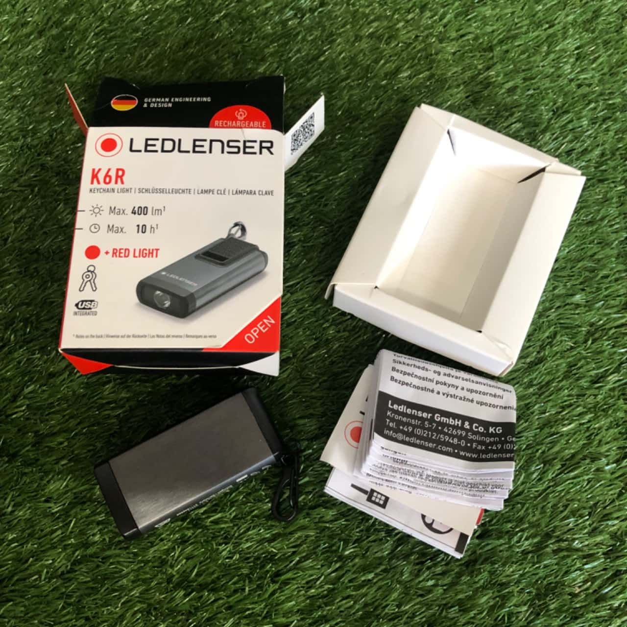 Led Lenser K6R Keyring Light - Grey (New)
