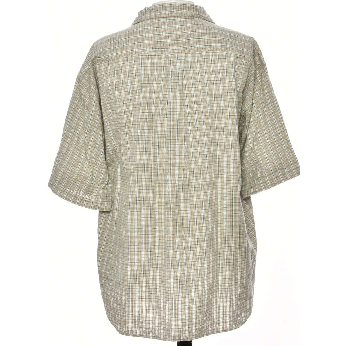 Baxter Brand Natural Men's Size XXL Short Sleeve Shirt Brown & Cream ...