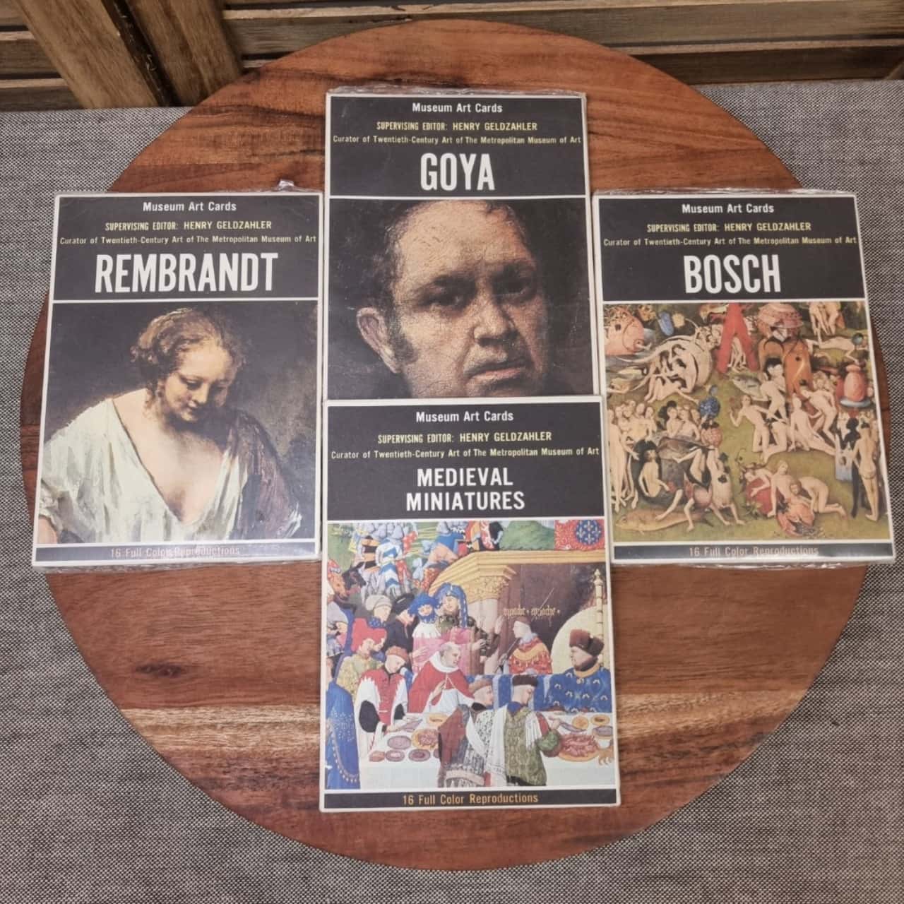 Collection Of 4 Packs Museum Art Cards - Goya - Bosch - Medieval ...