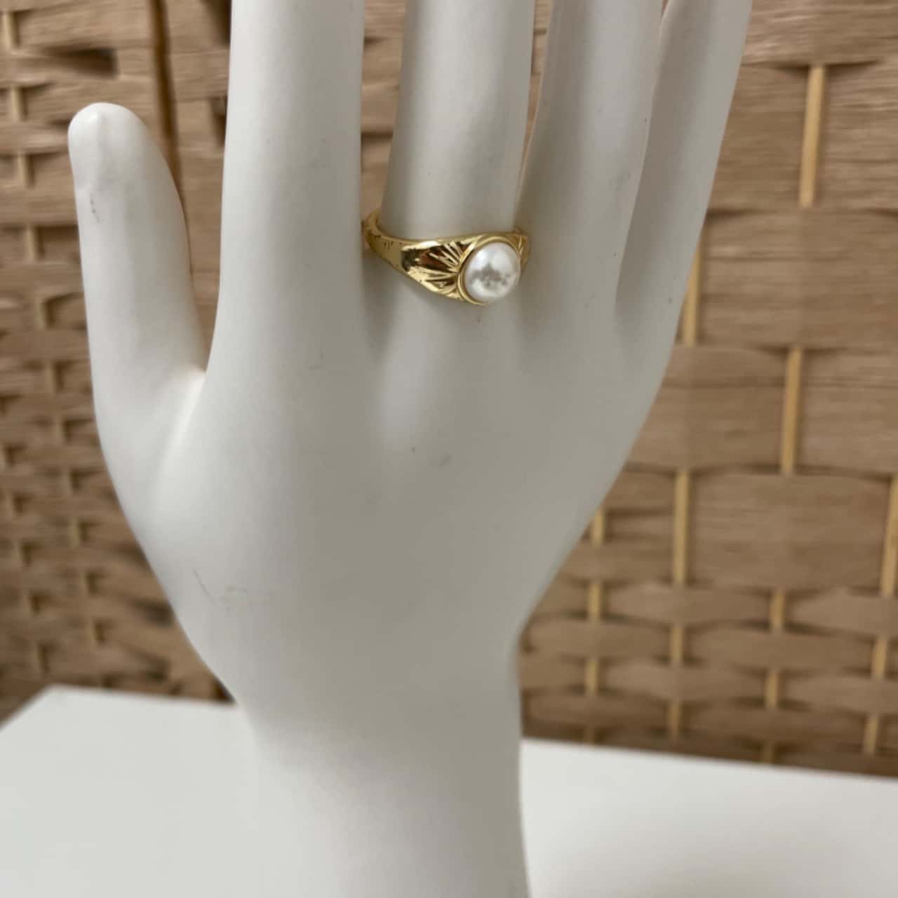 ***Reduced*** Mimco Pearl Gold-plated Ring (s)