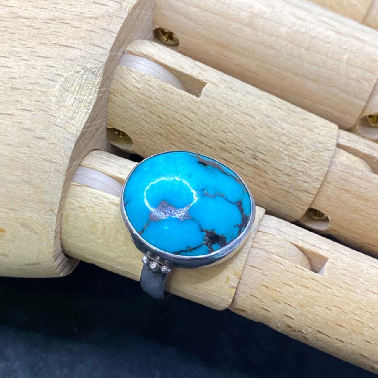 Womens Semi Precious Rings Blue / Navy Blue / Silver