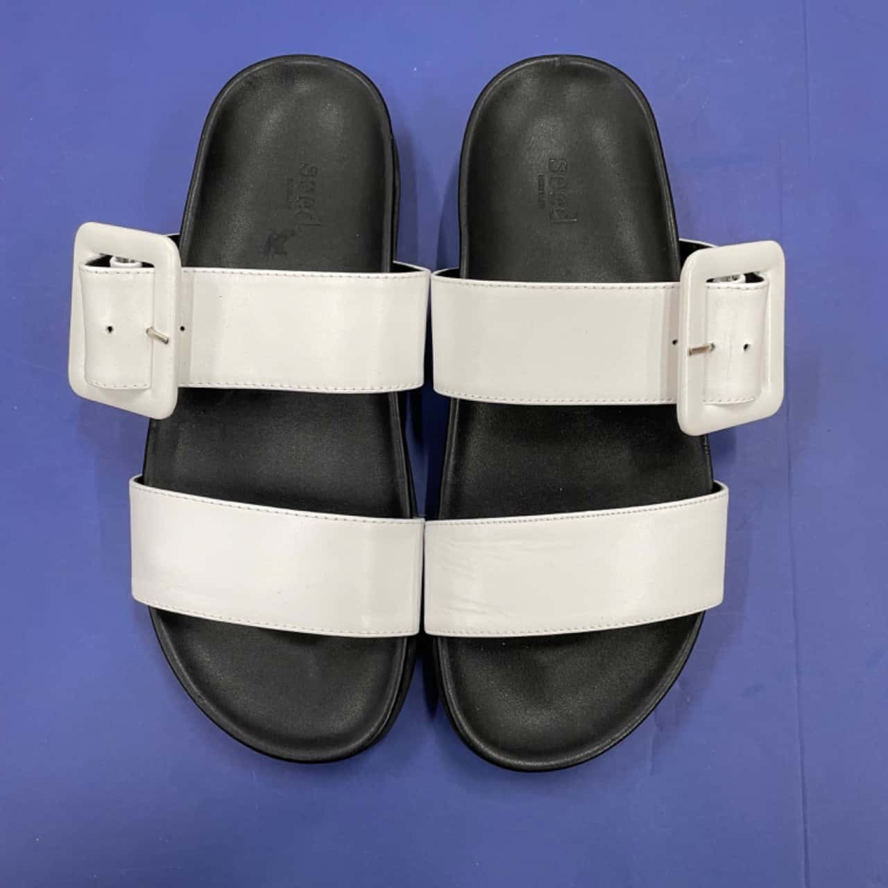 Seed Womens Size 39 Black / White Sandals