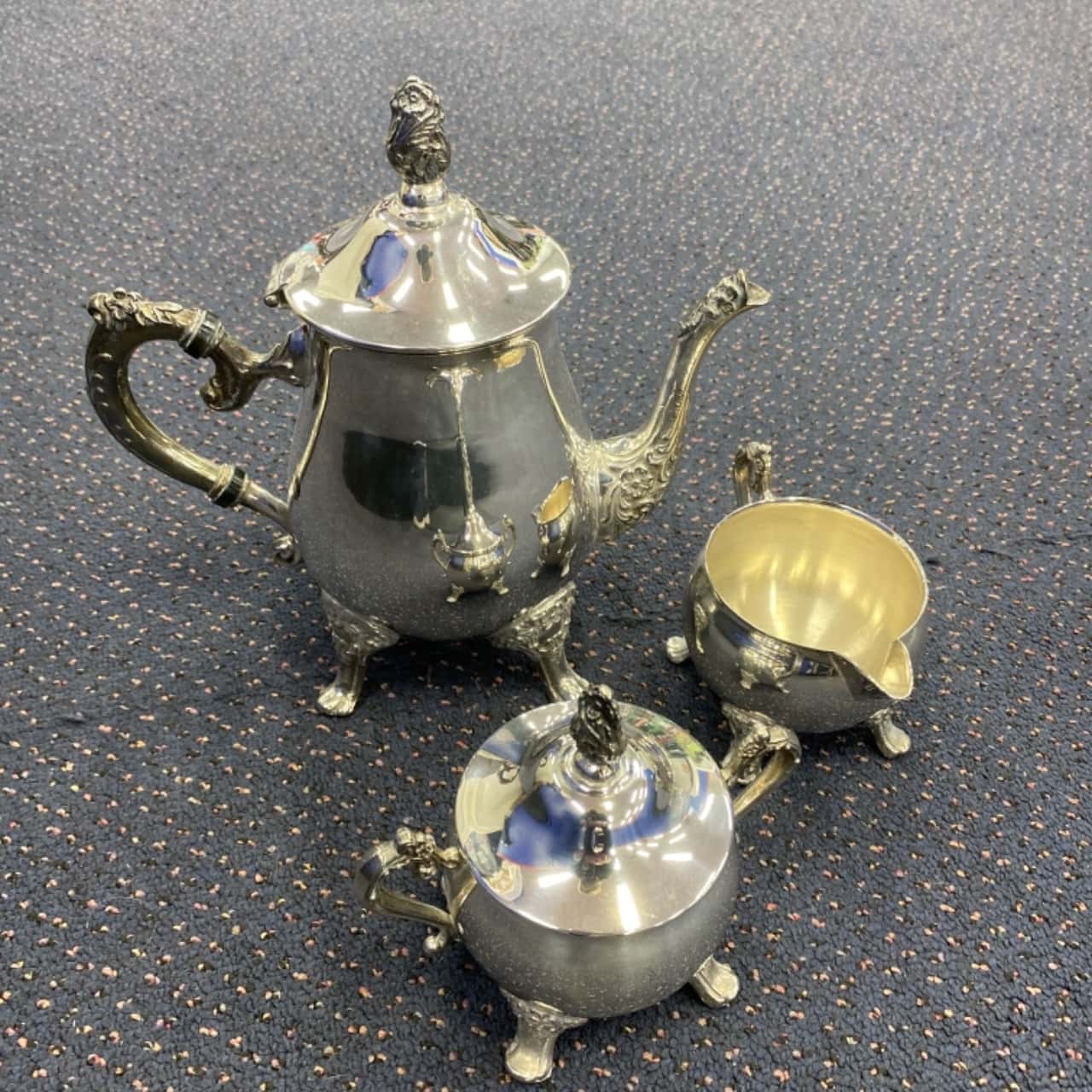 Vintage Ranleigh Sliverplated 3 Piece Coffee/Tea