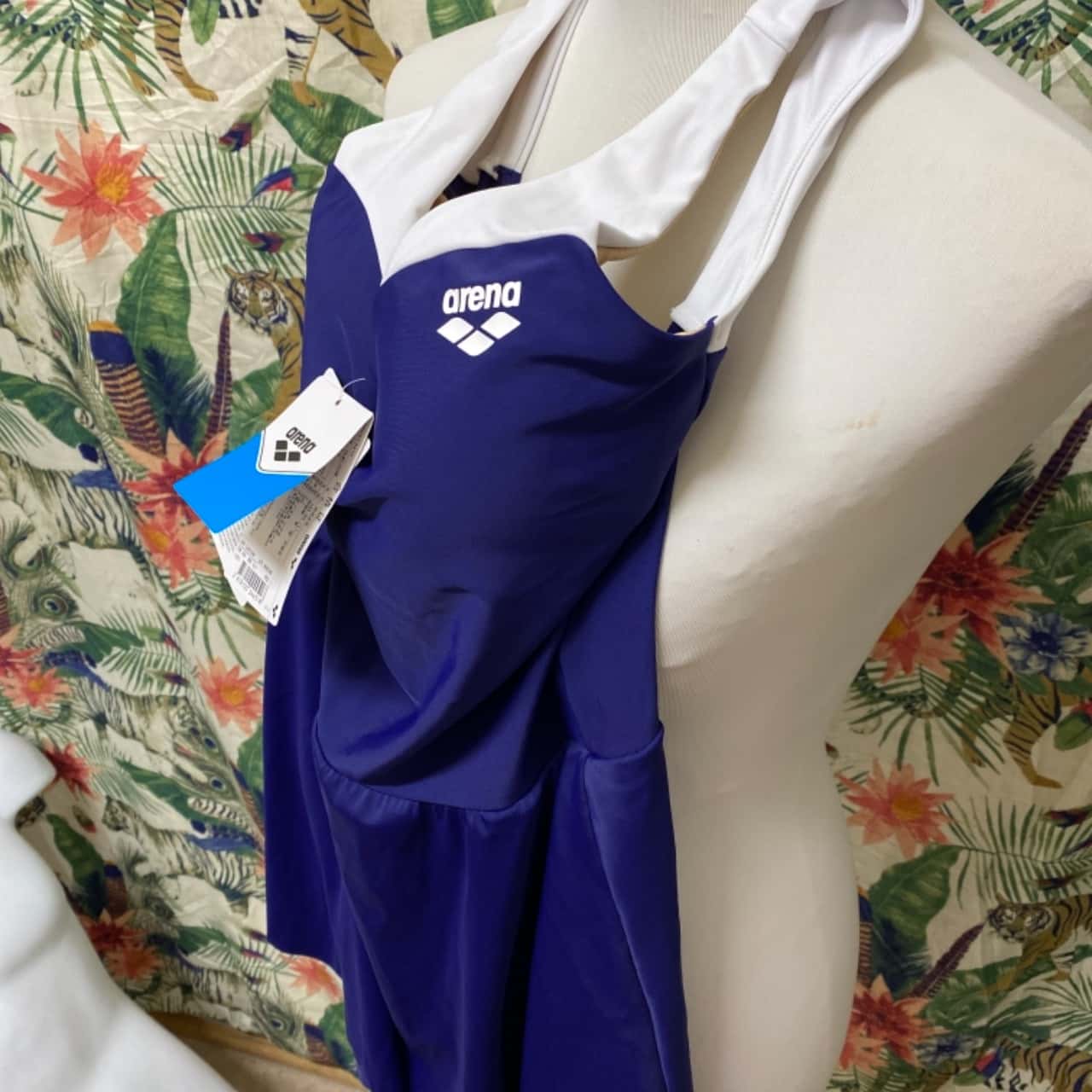 arena Womens swimware Size L Navy Blue / White (s)