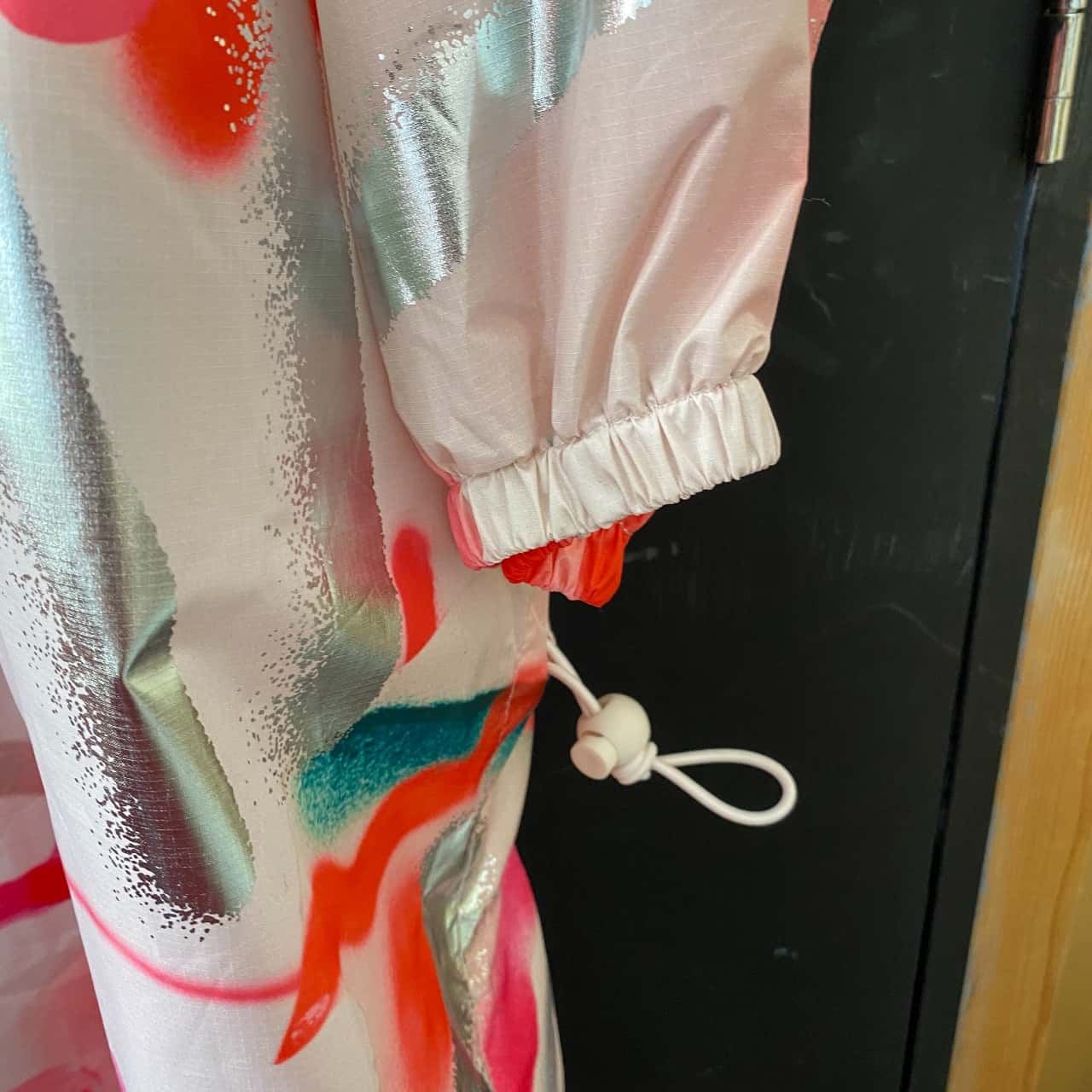 Miranda Skoczek x Gorman Size M Raincoat/ Poncho Multicoloured / Pink With Hood(s)