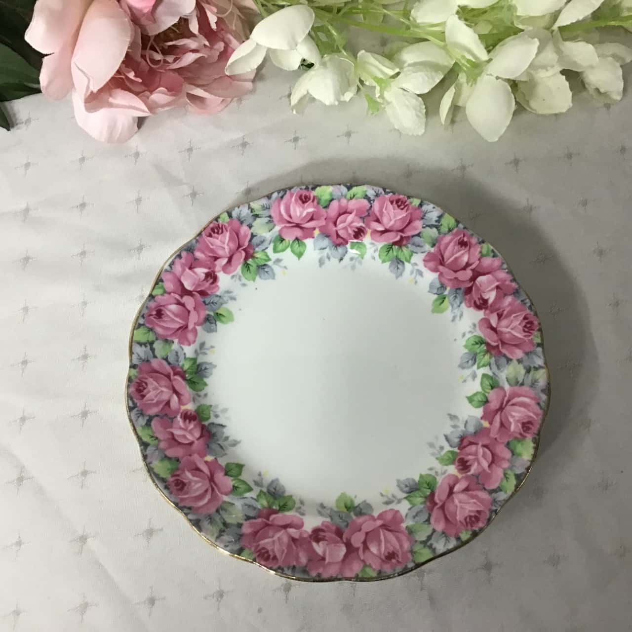 Vintage Royal Standard Rose of Sharon Fine Bone China Cup Saucer and ...