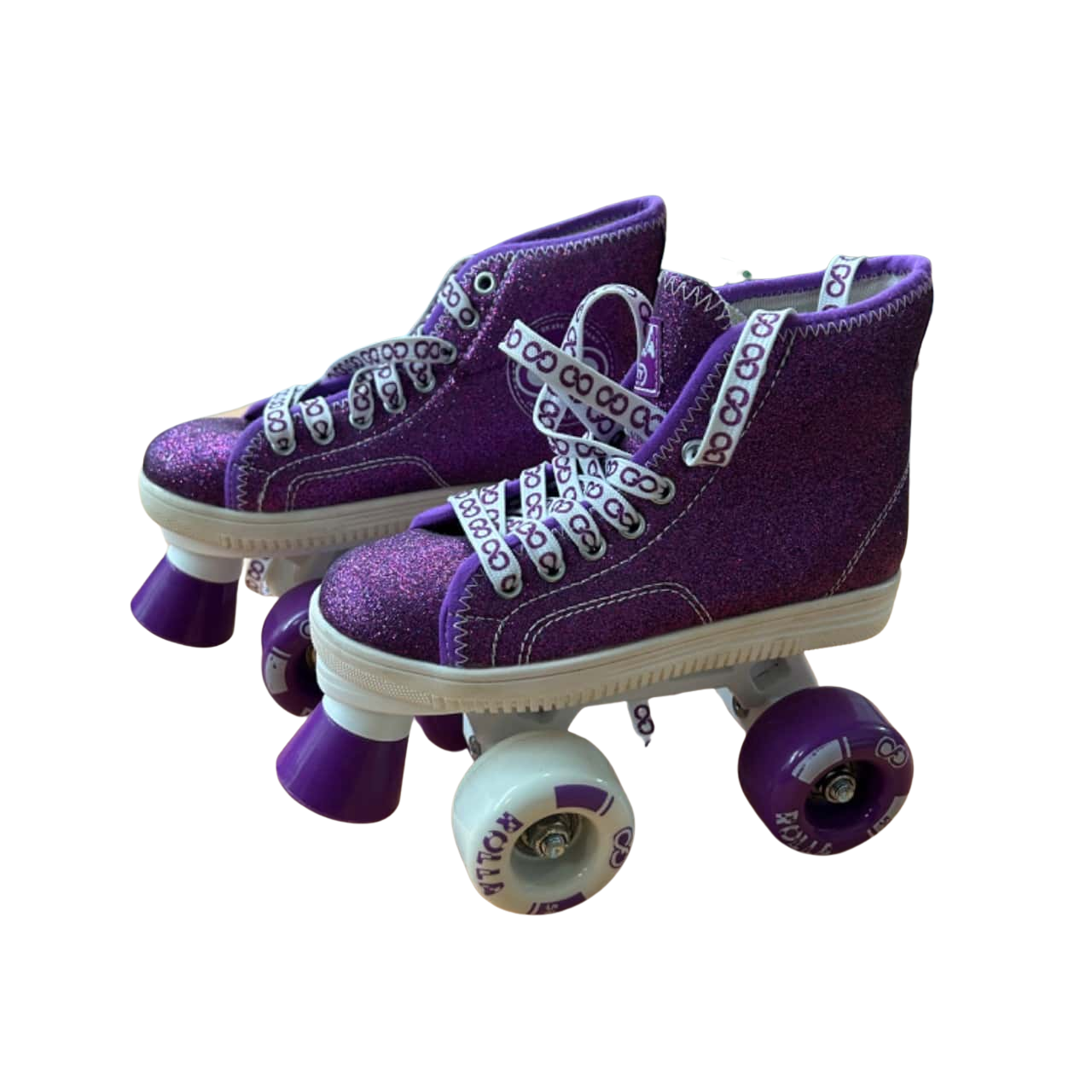 Infinity skate company rolla purple glitter skates size eu29(s)