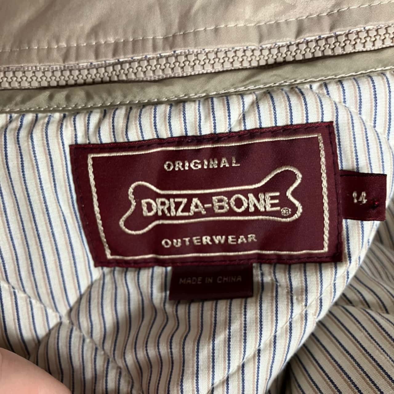 Driza-Bone Womens Size 14 Beige (s)