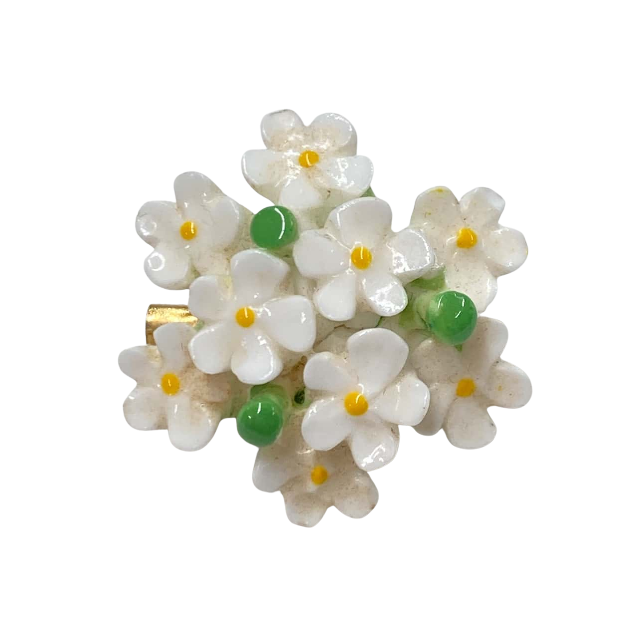 Women's Staffordshire Cara China White Floral Brooch