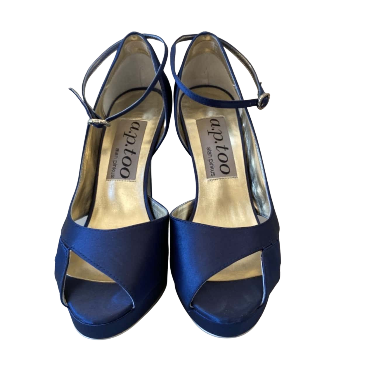 Alan Pinkus Women's Size 7 Navy Satin Shoe(s)