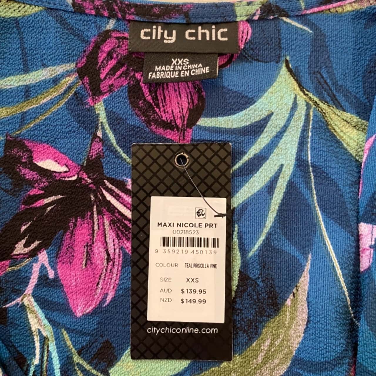 City Chic Size XXS Maxi Dress