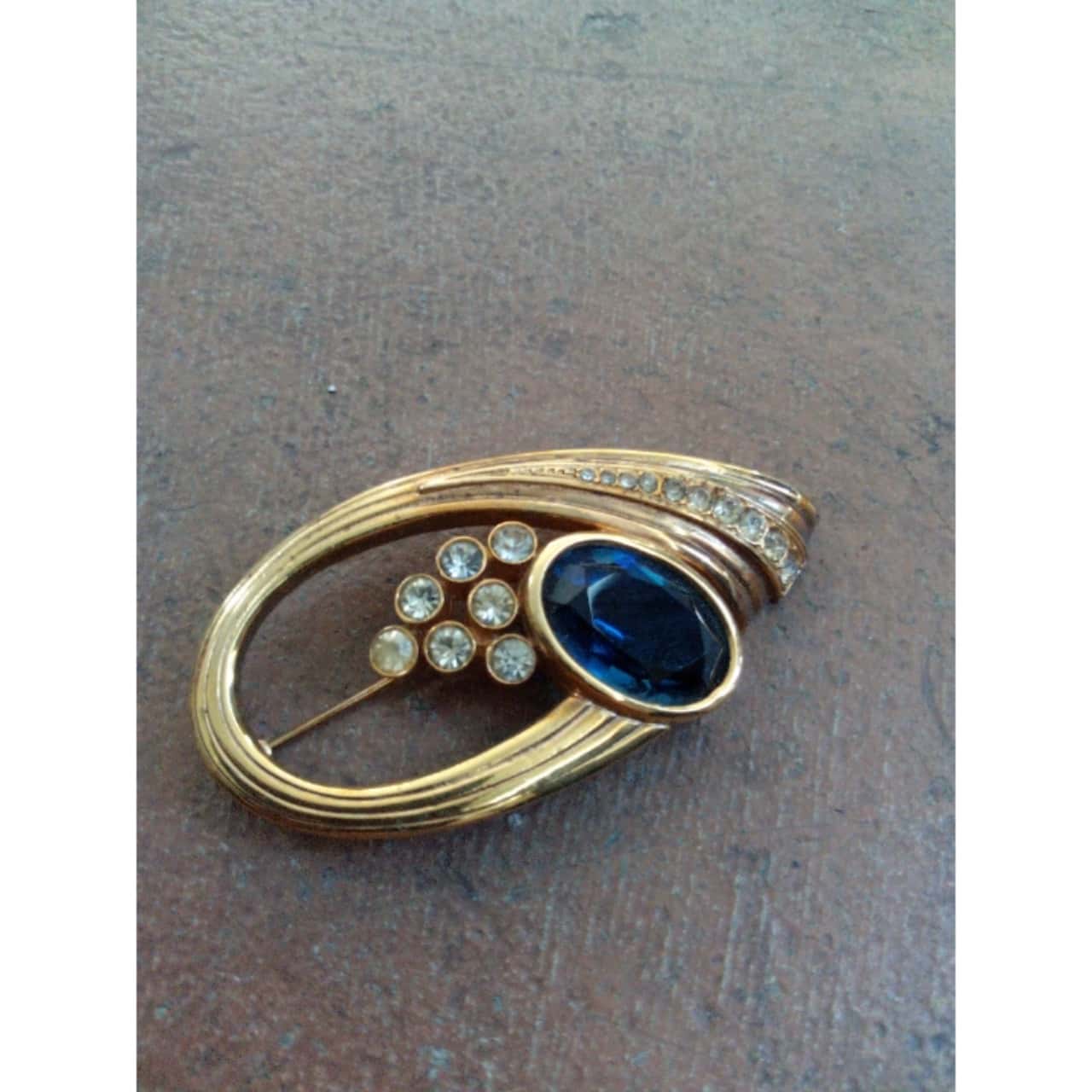 Vintage Blue Stoned Brooch(s)