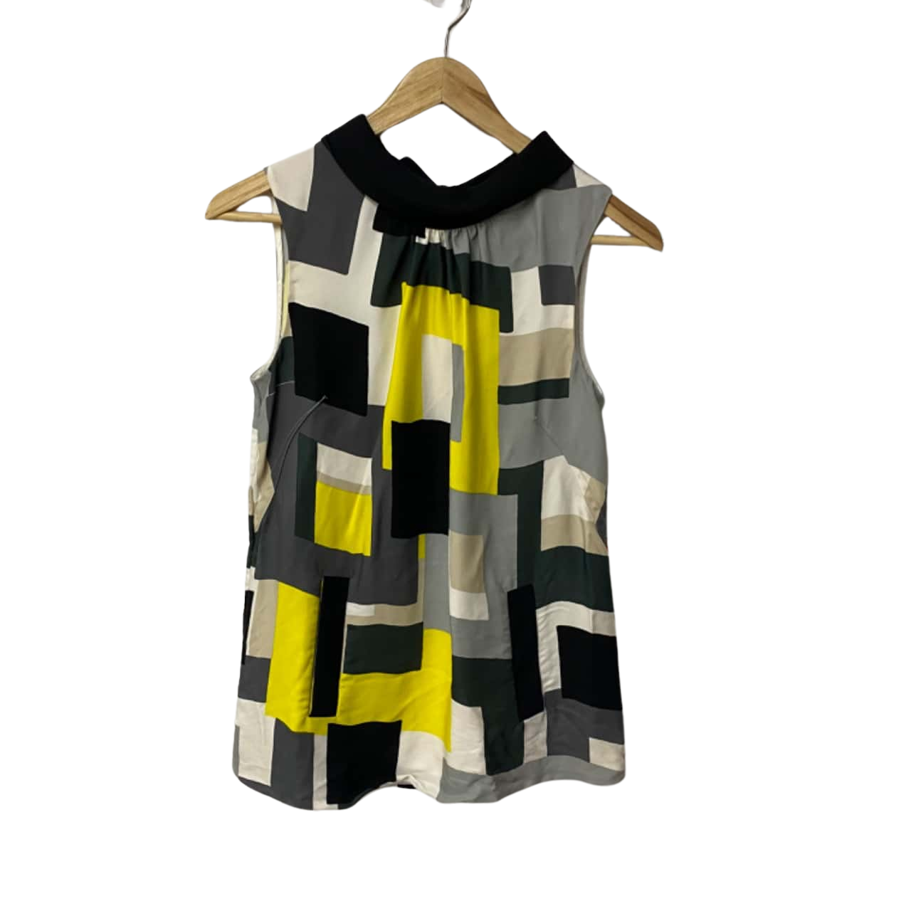 Kate Spade Womens Size 4 Sleeveless Black / Grey / Pattern / Yellow (s)