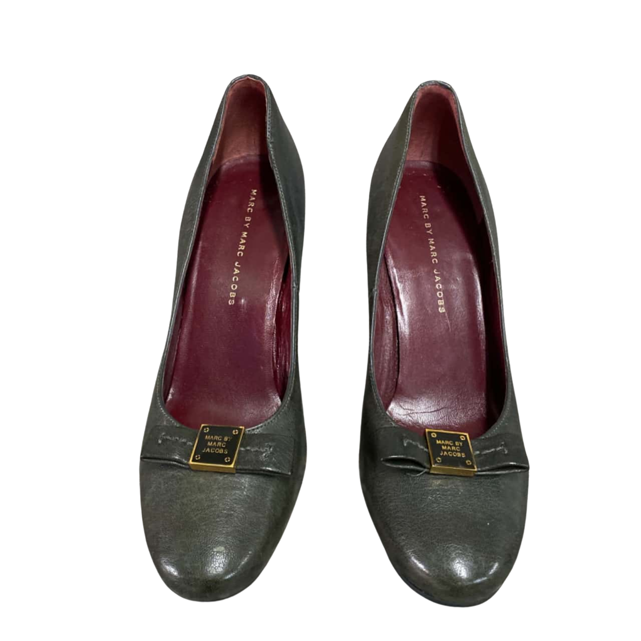 Marc Jacobs Womens Size 40 High-heals Green / Grey (s)