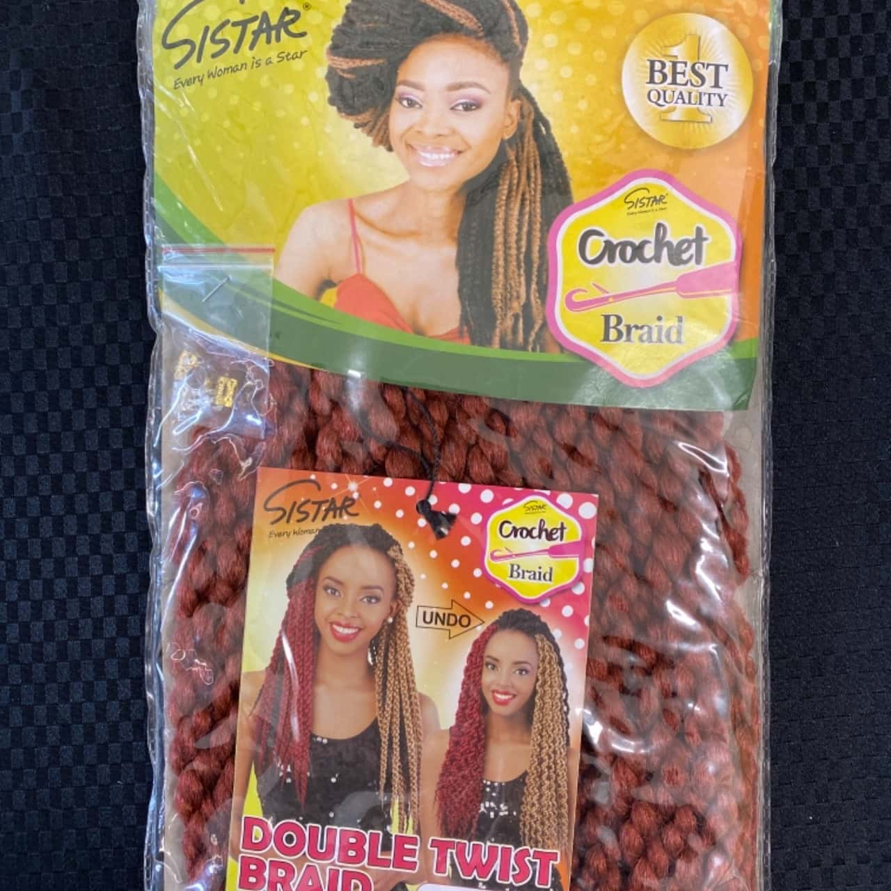 Sistar Double Twist Crochet Braid. Hair Extensions