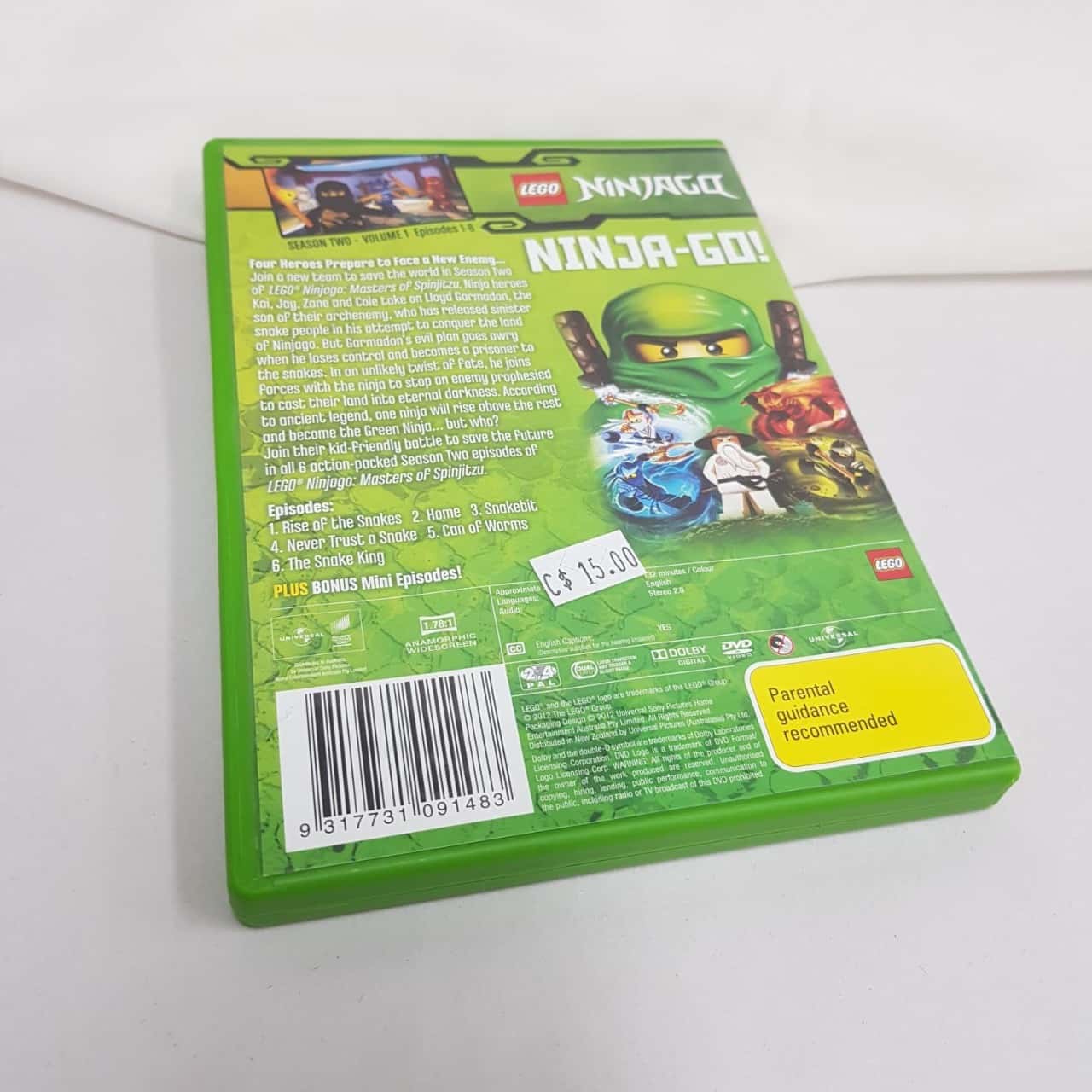 LEGO NINJAGO - MASTERS OF SPINJITZU : SEASON 2 VOLUME 1 - DVD