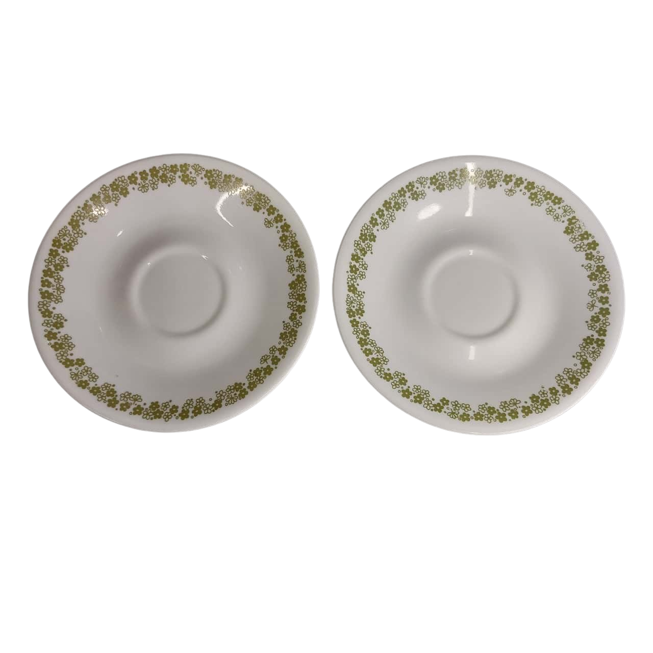 Corelle Corningware "Spring Blossom" Saucers x 2 Vintage