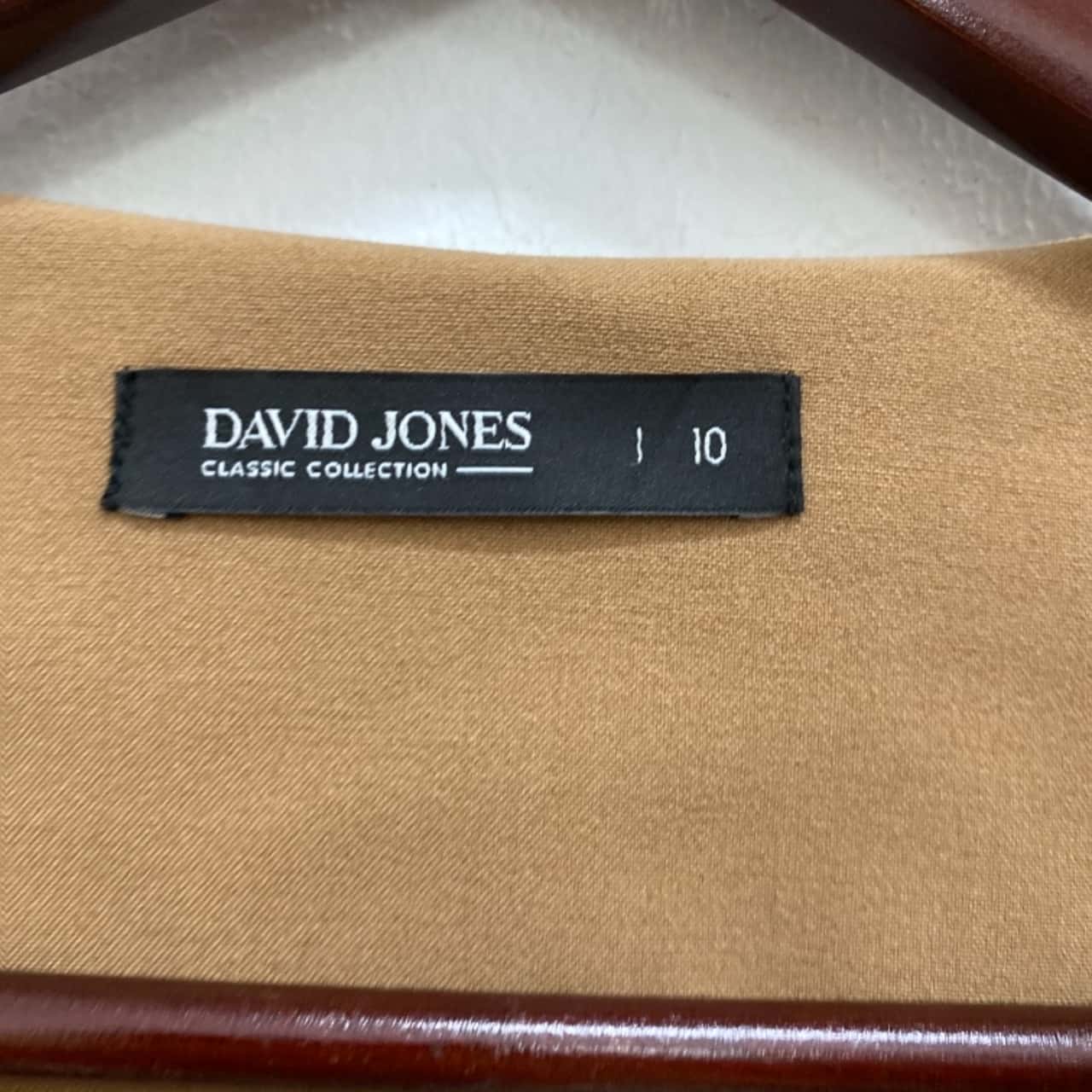 David Jones Womens Size 10 Open Jacket Brown (s)