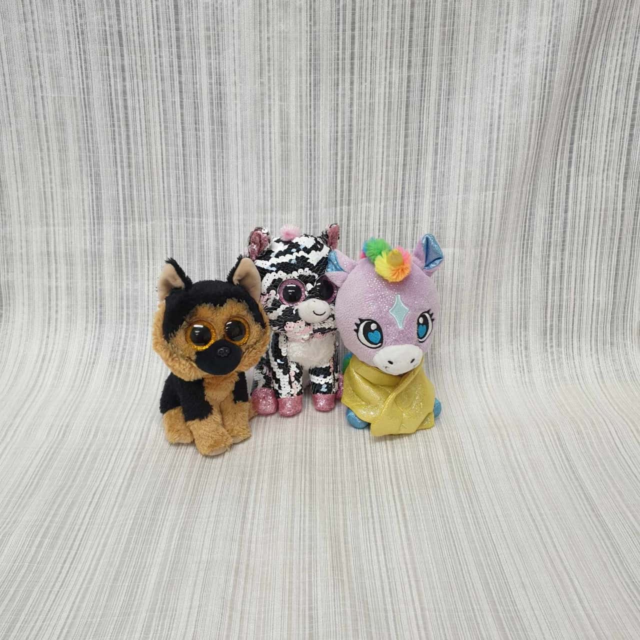 TY & Baby Gemmy Beany Boos Small Soft Toy Trio - RRP $29.99 Combined (s)