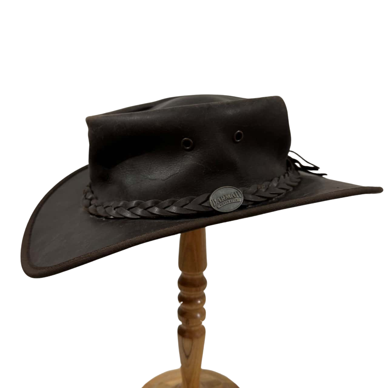 Barmah Hats Squashy Hat-in-a-bag Genuine Cattle Leather Unisex Size M ...