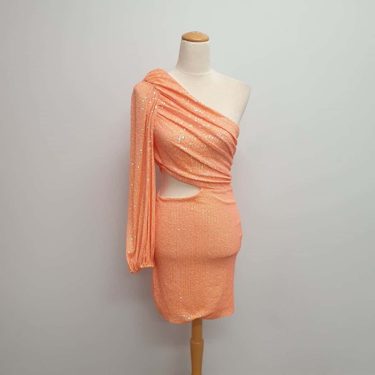 Sage & Page Stunning Starry Nights Neon Orange Sequin Sparkle One ...