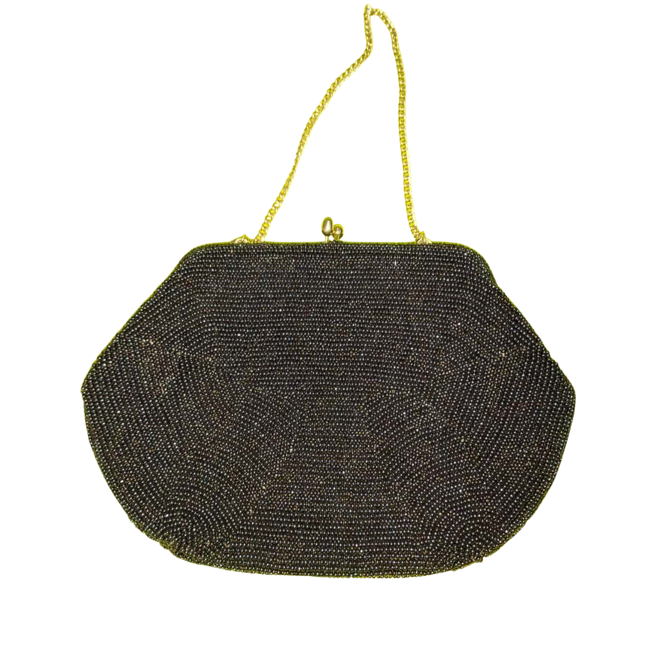 Vintage Made in Japan Small Beaded Handbag Top Handle Gold Hardware ...