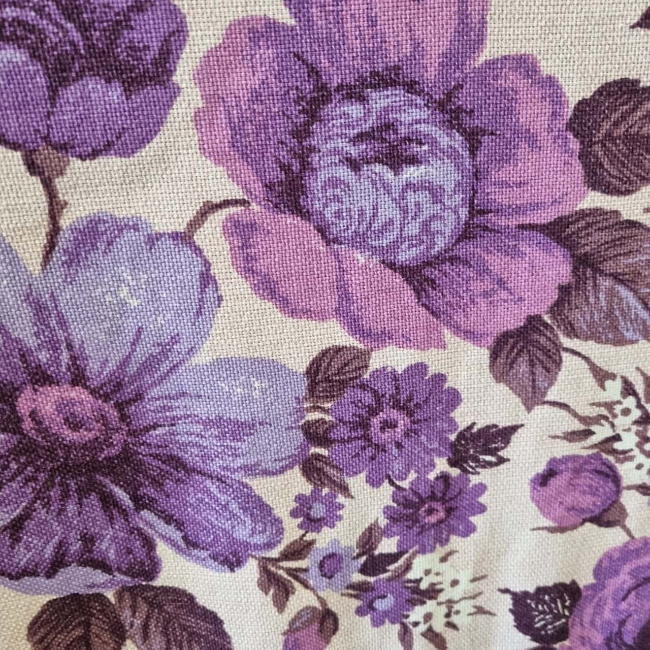 Vintage Flower Power Fringed Table Cloth (s)
