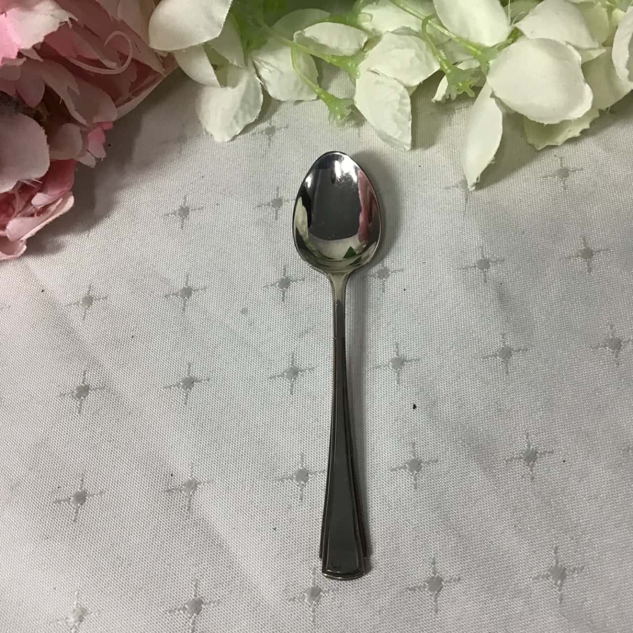 Vintage Set of 6 Sterling Silver Plated Teaspoons in Case