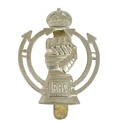 British Royal Armoured Corps RAC collared insignia