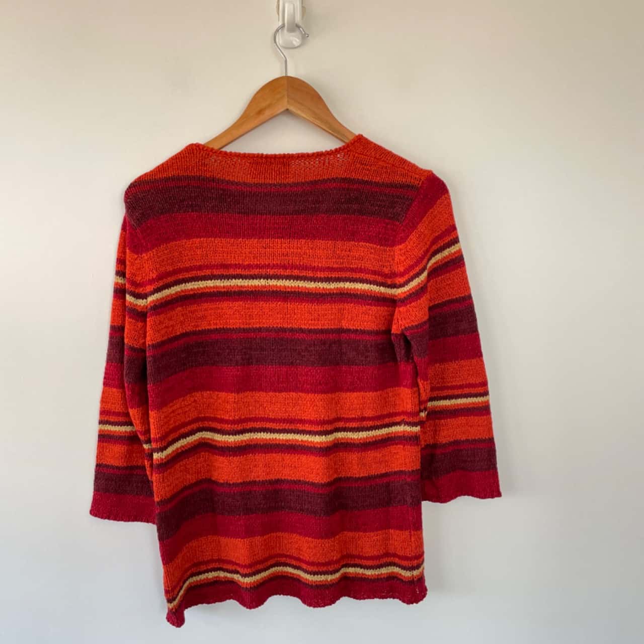 Harry Potter Knit Orange Red Striped Jumper Size S-M