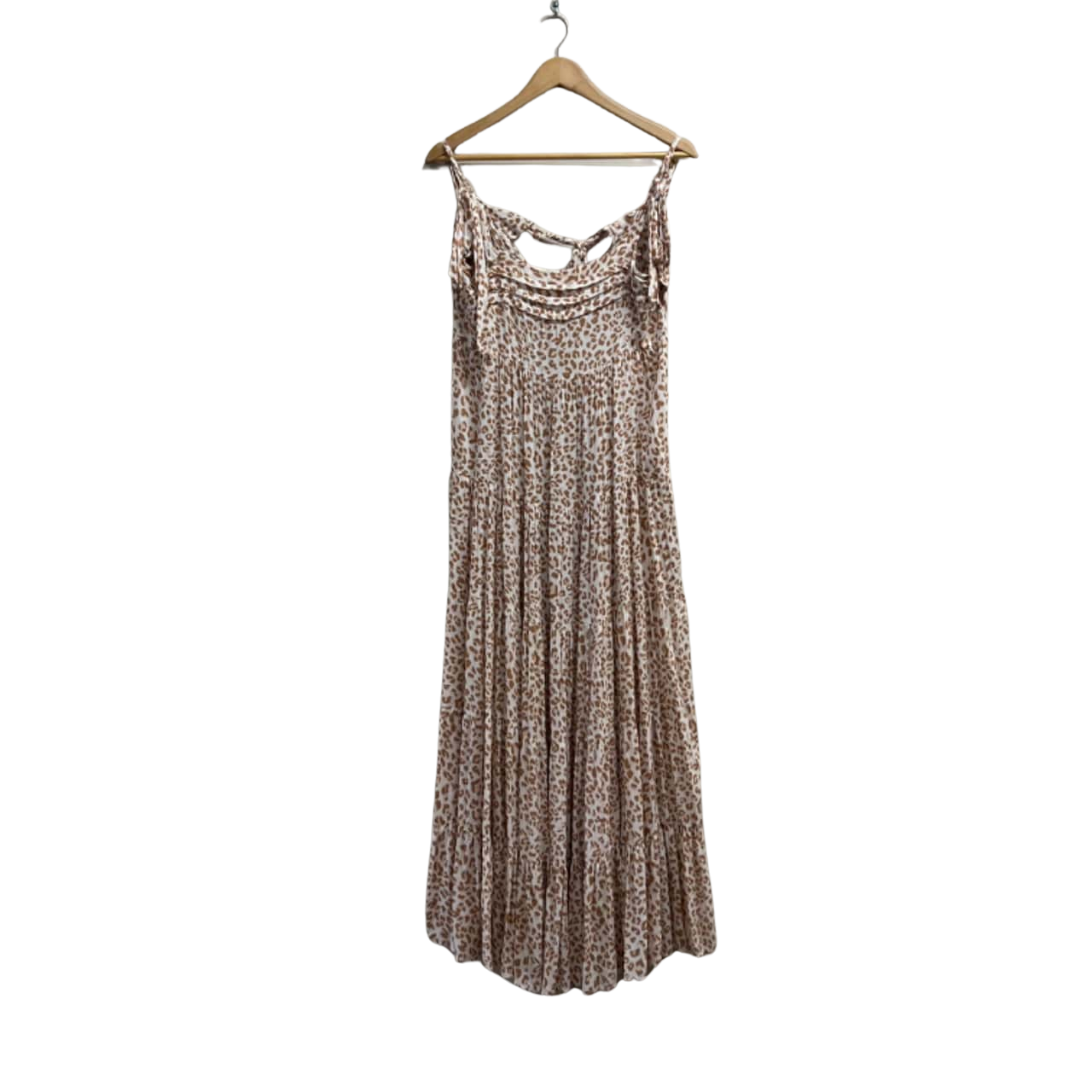 Kivari Dress - Size S - Maxi - Animal Print (s)