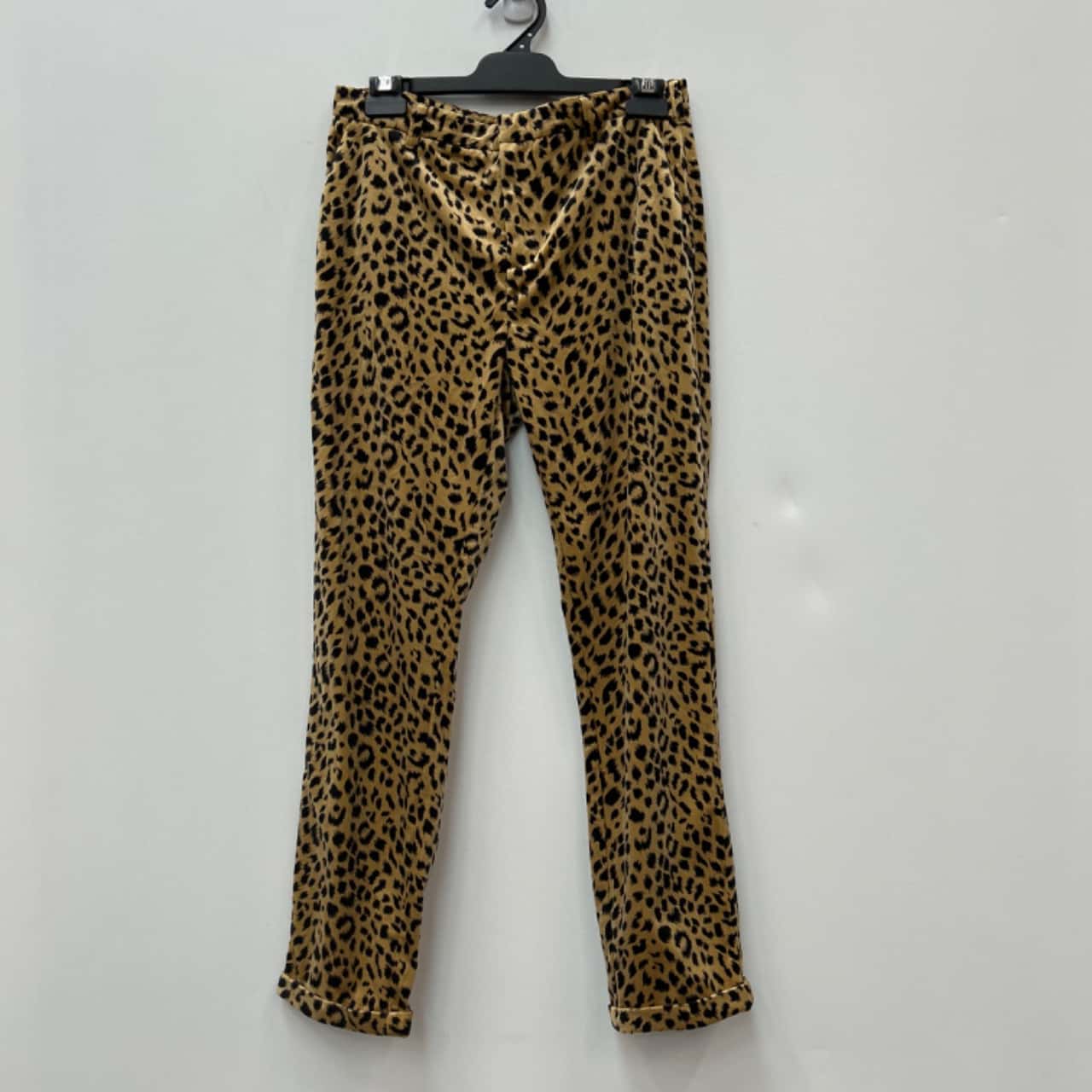 Scotch & Soda Club Voyage velvet feel leopard print pants - Size S