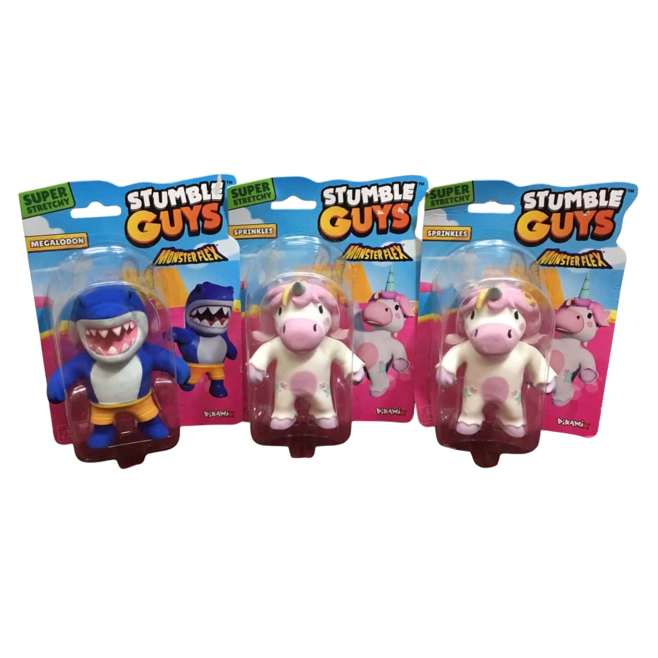 MONSTER FLEX STUMBLE GUYS MEGALODON + SPRINKLES. Toys 14 CM(s)